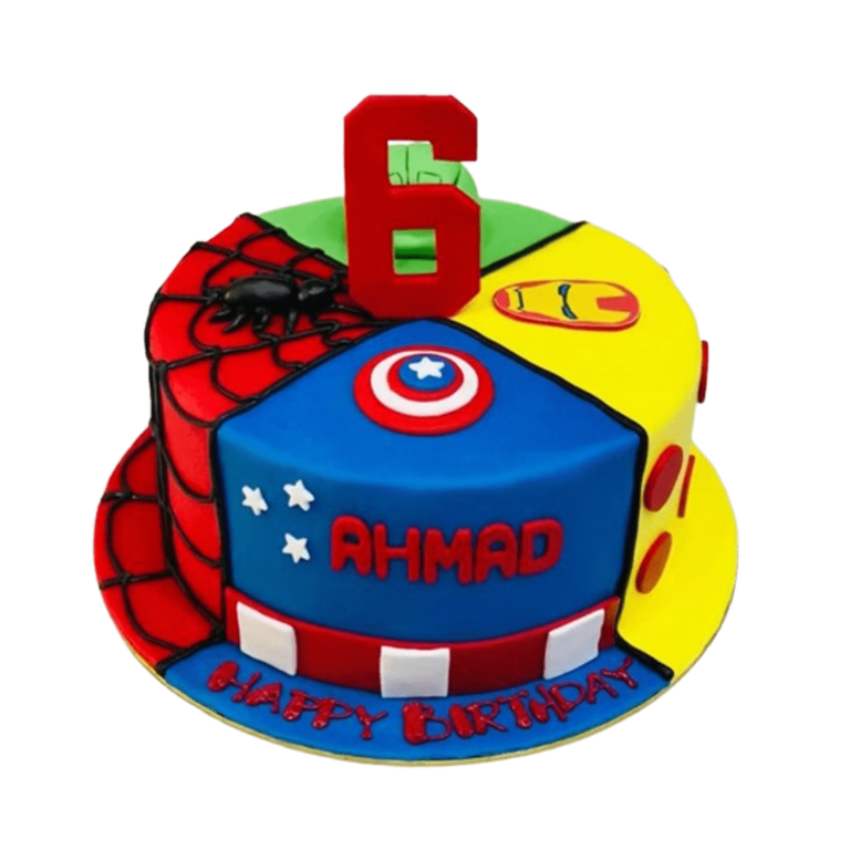 Super Heroes Themed Cake - Cake N Take